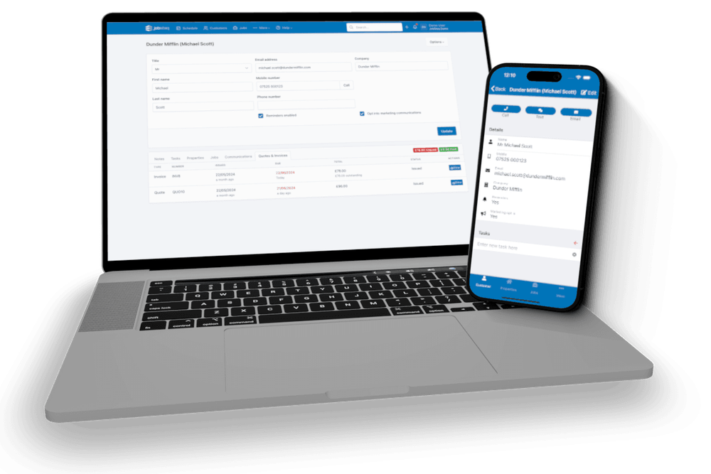 Customer and property database for your field service business
